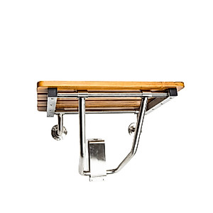 Folding Shower Seats [22”x15”, Phenolic Slotted] Shower Chair for Inside Shower, Wall Mount Shower Seats for Adults, Elderly and Disabled, ADA Foldable Swing Down Shower Chair by CSI Bathware