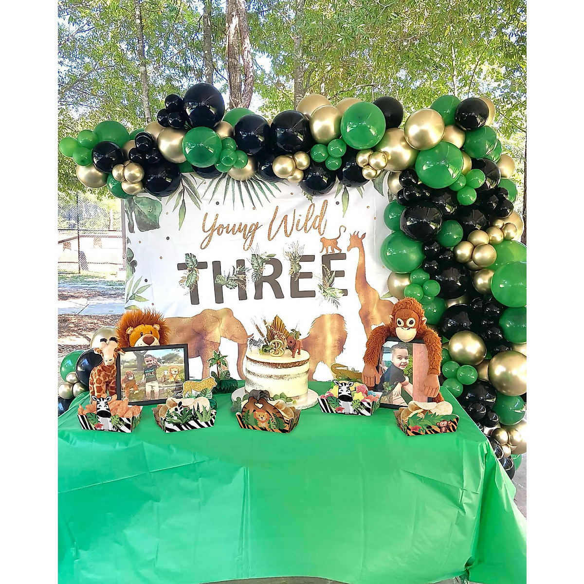 Caoekego 24 Pcs Jungle Safari Snack Trays Party Supplies，Jungle Animals Food Boats Bowl for Wild One Birthday Party Wedding Baby Shower Tropical Dinner Decorations