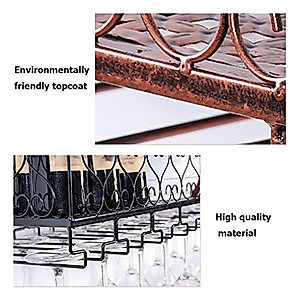 Stylish Simplicity Correction Fluid Mouse Wine Glass Rack Upside Down Wine Rack Bar Bar Wine Glass Rack Goblet Hanger Hanging Red Wine Glass Correction Fluid, PIBM, Black, 100 * 25CM