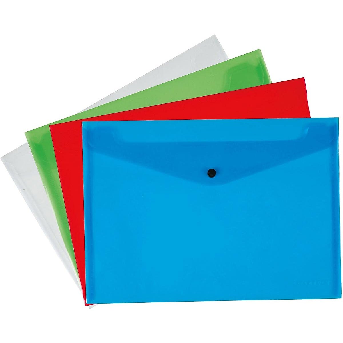 Q-Connect Polypropylene Document Folder A4 Assorted (Pack of 12)