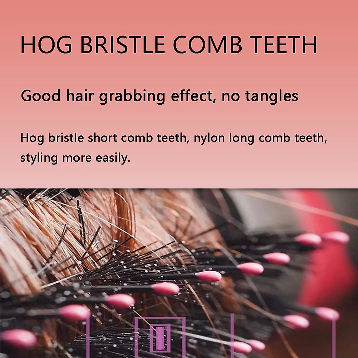 Feamadou Electric Hair Brush,Hot Air Hair Brush,Hair Volumizer Styler Brush, Professional Negative Ion Anti-Frizz Hair Comb