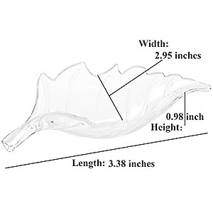 JZMYXA Shrimp Feeding Dish Shrimp Feed Dish Leaf Shaped Bowl