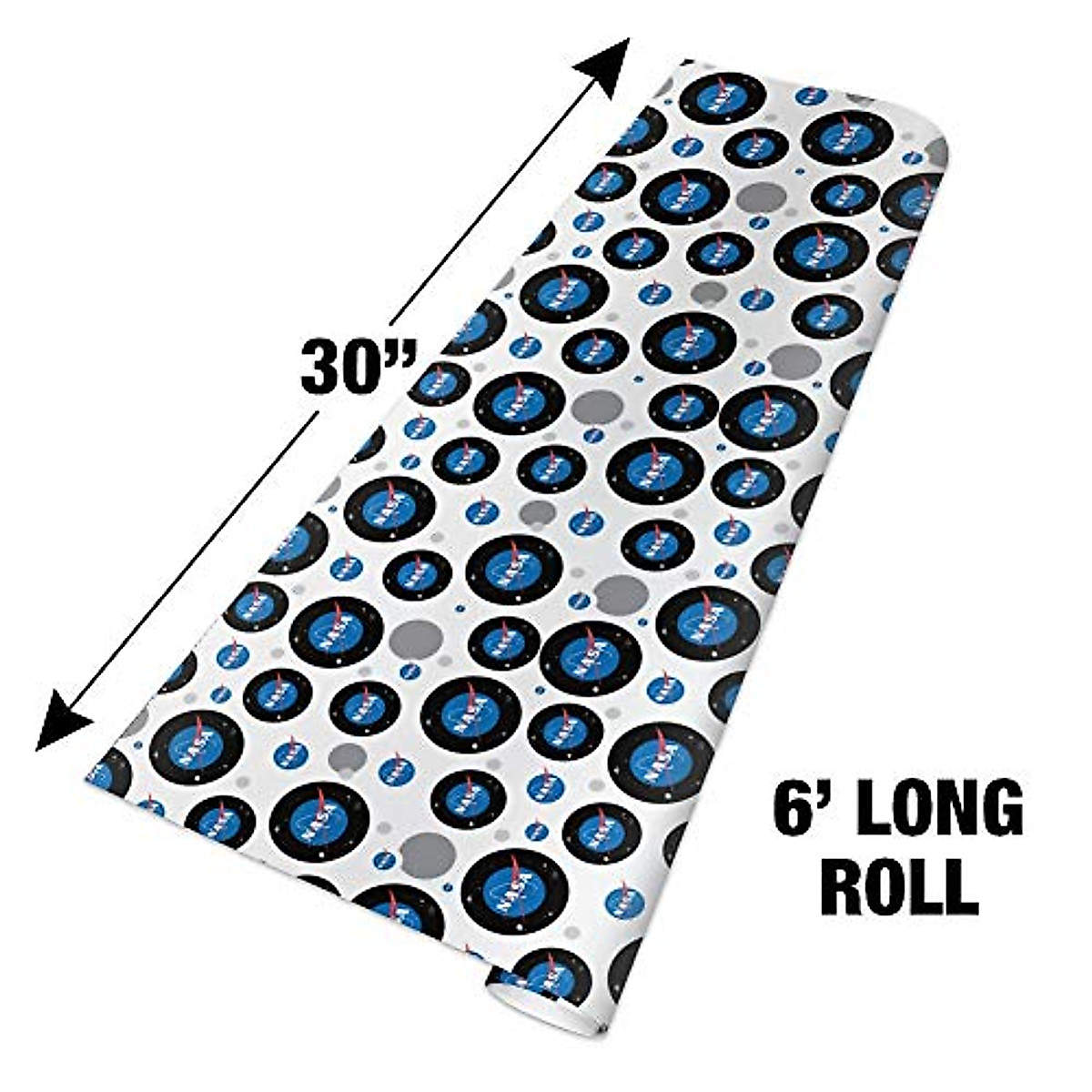 GRAPHICS & MORE NASA Official Meatball Logo Gift Wrap Wrapping Paper Roll