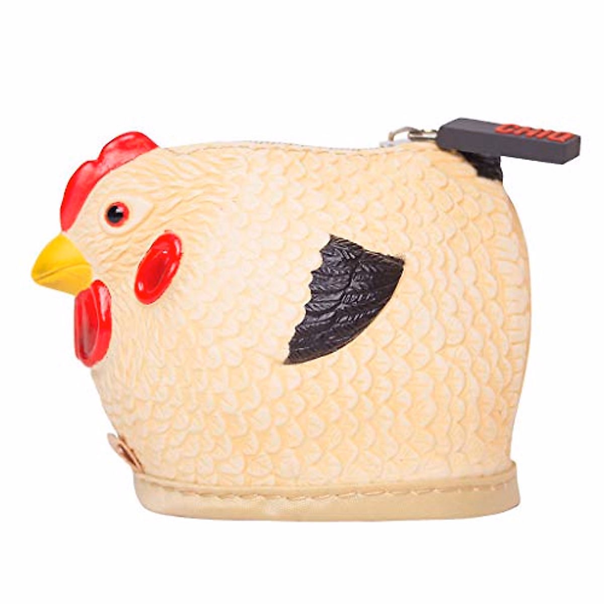 Rubber Chicken Coin Purse: Multicolor Tan