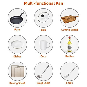 YUANNING Pot and Pan Organizer for Cabinet,Pots and Pans Organizer,Cutting Board Organizer,Pot Lid Organizer Rack,Cookware Cookie Sheet Dish Baking Sheet Lid Holder Kitchen Cabinet Organizer