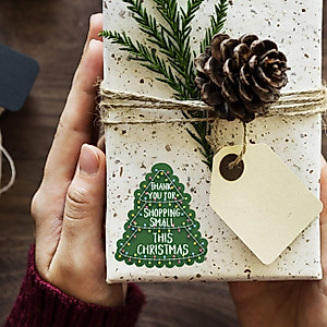 Muminglong Christmas Tree Thank You Sticker, Thank You Sticker, Small Shop Sticker, Small Business, Packaging Sticker, 500PCS