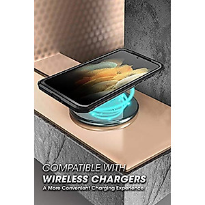 SUPCASE Unicorn Beetle Pro Series Case Designed for Samsung Galaxy S21 Ultra 5G (2021 Release), Full-Body Dual Layer Rugged Holster & Kickstand Case Without Built-in Screen Protector (Black)