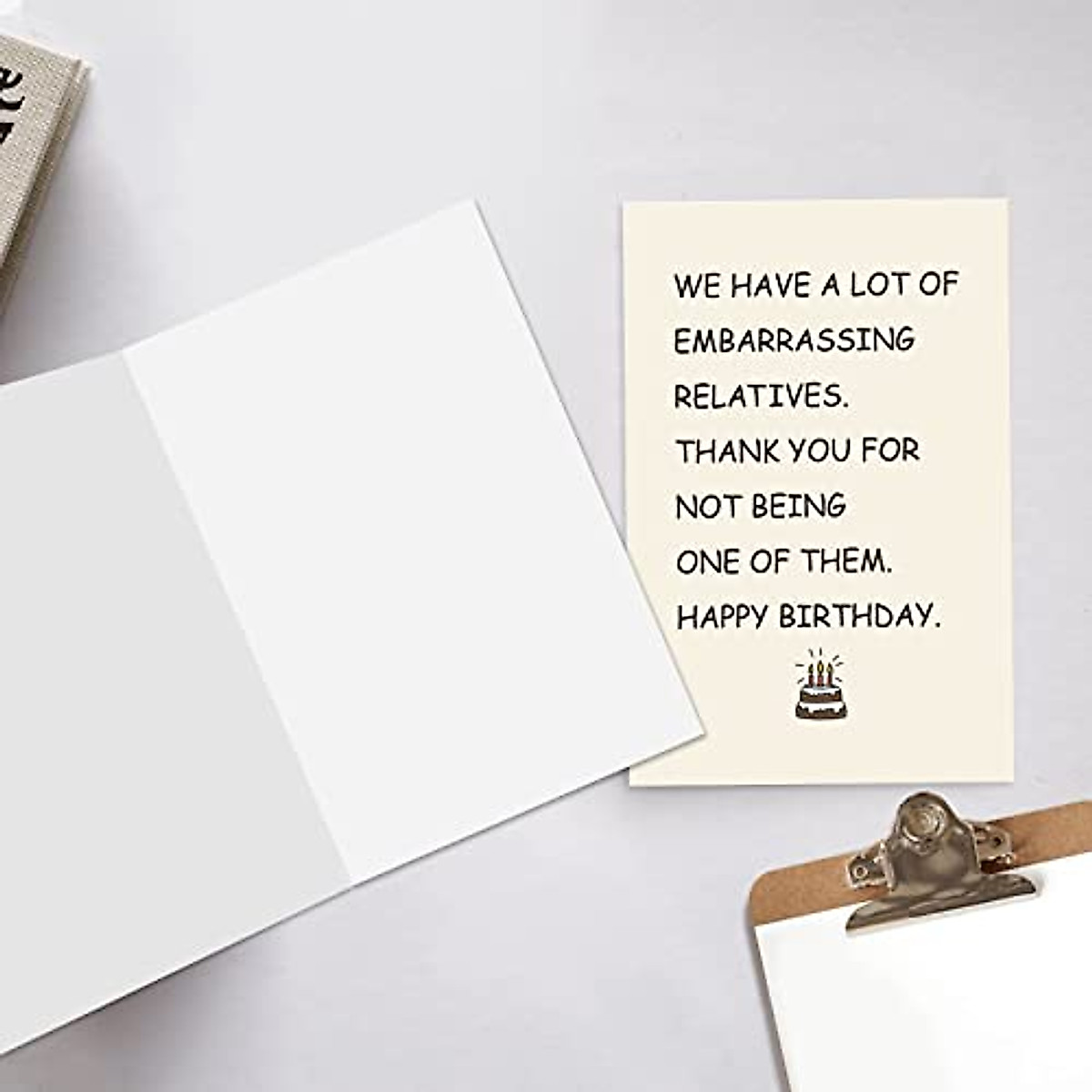 Ogeby Funny Birthday Card for Cousin, Aunty, Uncle, Humor Birthday Card Gift, Embarrassing Relatives Card for Sister, Brother