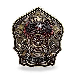 Fireman Prayer Firefighter Challenge Coin