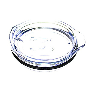 NorChill 20 oz Splash Resistant Stainless Steel Tumbler Lid, Clear