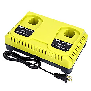 Biswaye P117S Dual Chemistry Fast Charger Compatible with Ryobi 12V-18V ONE+ Battery Lithium NiCad NiMh P102 P190 P189 P108 P105 P103 P107 PBP004 PBP005 PBP003 PBP002