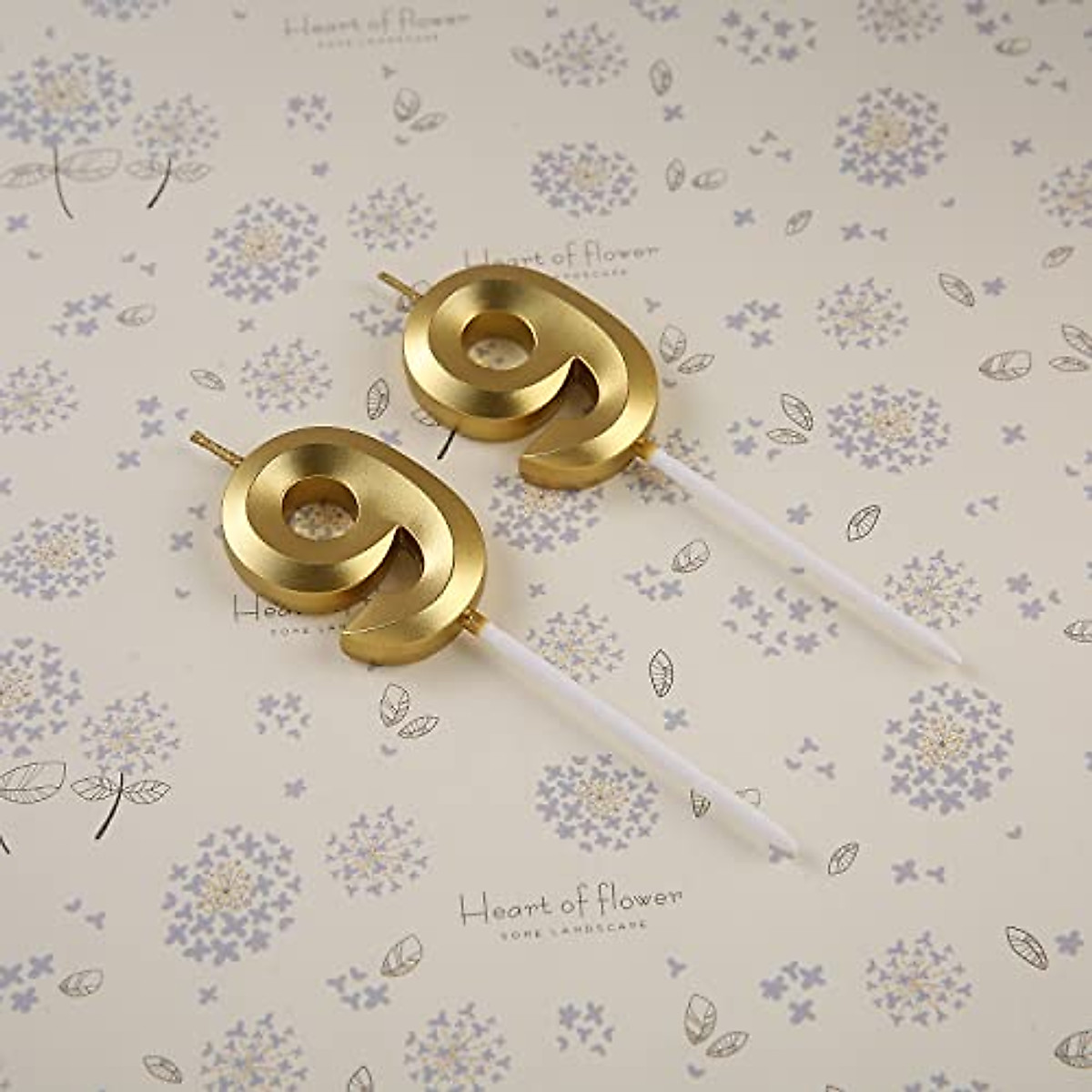 Gold 99th Birthday Candles,Gold Number 99 Cake Topper for Birthday Decorations Party Decoration