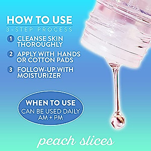Peach Slices | Snail Rescue Blemish Busting Toner | 95% Snail Mucin | Pore Cleaner | Hydrates & Balances | Korean Skin Care | CICA | Hyaluronic Acid | Non-Comedogenic | Cruelty-Free | 4.05 oz