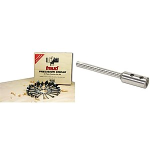 Freud PB-100: 1/4" to 2-1/8" (Dia.) 16 Pcs. Forstner Bit Set and MLCS 9270H 5-Inch Long Forstner Bit Extender with Hex Shank