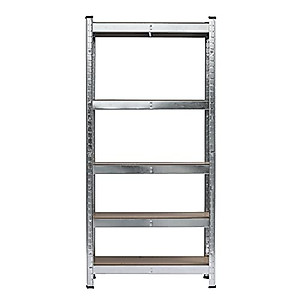 Garage Shelving Heavy Duty, 59" Garage Storage Shelves Heavy Duty Shelving, Adjustable 5-Tier MDF Shelves for Storage, Garage Shelves, Basement Shelving Utility Shelf Rack, 59" H*30" W*12" D