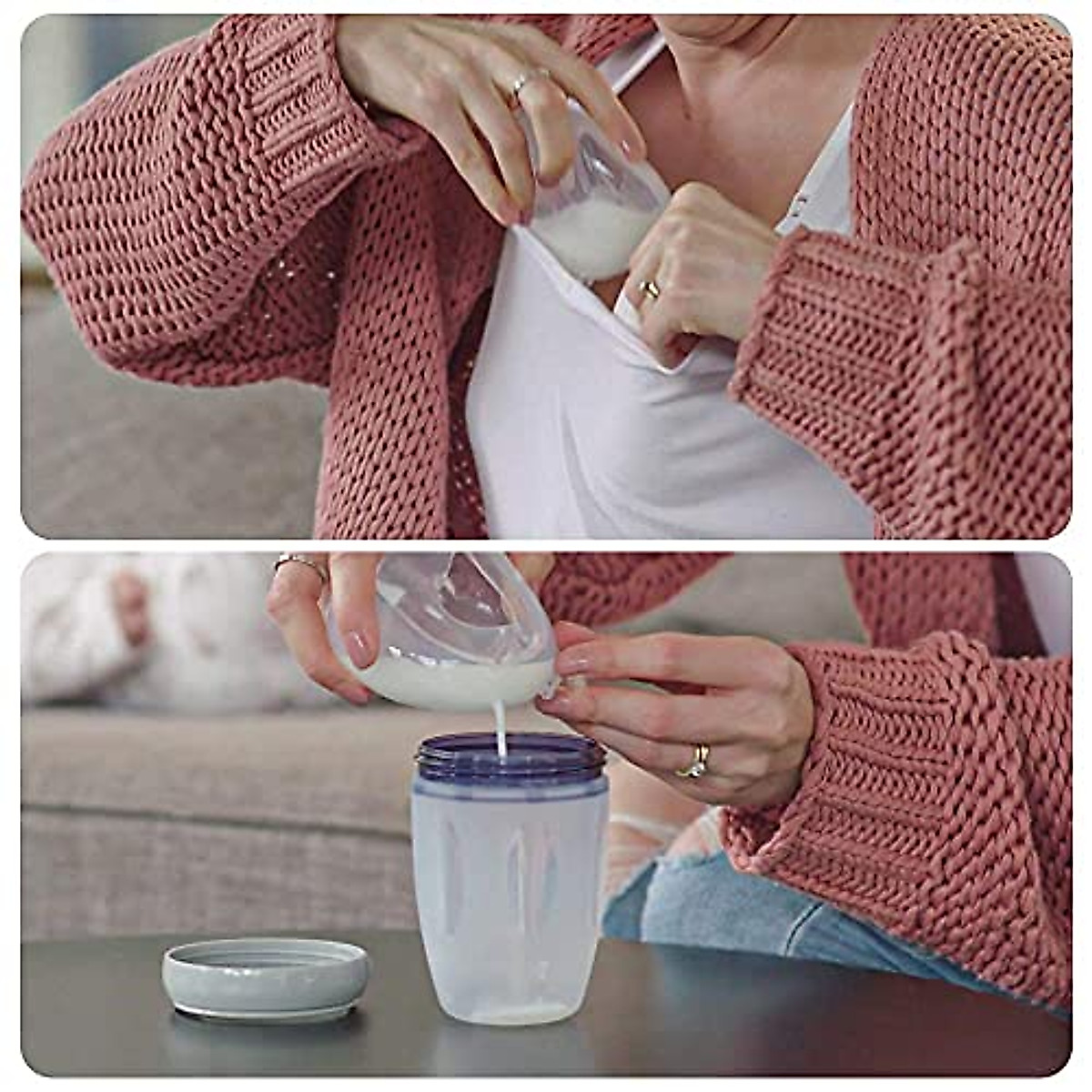 haakaa Ladybug Breast Milk Collector Breast Shells Milk Saver Nursing Cups for Large Milk Supply, Replace Disposable Breast Pads, Reusable & Wearable (150ml, 1 Pc)