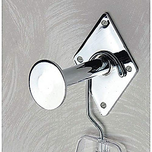 Dressing Room Hook 3" Rod with Disc Wallmount