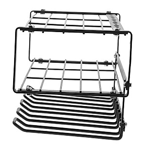 LALADEFIEE Electric Drill Storage Rack Power Screwdrivers Garage Storage Mounted Shelves for Storage Hand Wisking Tool Electric Eletric Screwdrivers Cordless Tool Storage Carbon Steel Black