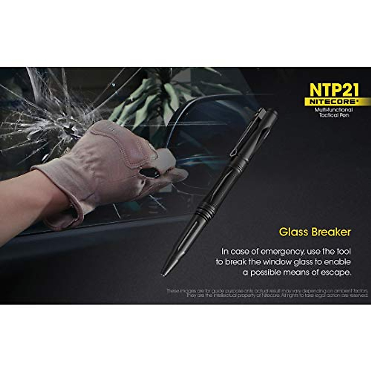 Nitecore NTP21 Multi-functional Premium Tactical Pen with LumenTac Organizer