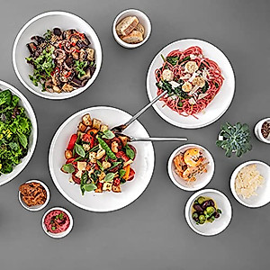 Villeroy & Boch NewMoon Round S, Stylish Bowl for Soups and Crisp Salads, Premium Porcelain, White, Dishwasher Safe