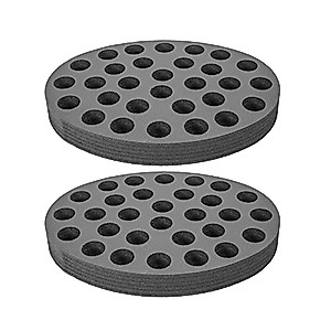 Polar Whale 2 Shot Glass Holder Floating Trays Table for Pool Beach Spa Hot Tub Bar Club Party Float Indoor Outdoor Durable Foam Serving Rack 16.67 Inches Wide Holds 30 Shots