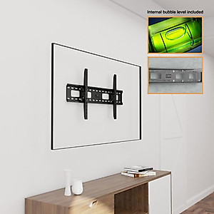 Ultra Slim Flat TV Wall Mount Bracket for Roku - 40" Class Select Series Full HD Smart RokuTV - 40R2A5R - Low 1.4" Profile Design, Heavy Duty Steel, Flush to Wall, Simple Install