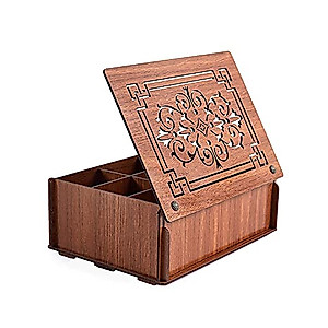 Tazo Tea Bags Sampler Assortment Box - 80 COUNT - Perfect Variety Pack in Wood (MDF) Gift Box - Gift for Family, Friends, Coworkers (Brown)