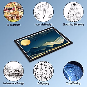 LED A4 Light Tracing Box, Artcraft Light Pad, Portable Light Table Tracer for Diamond Art, Artists Drawing, Sketching, Animation, Stencilling