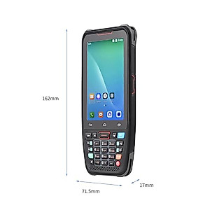 BISOFICE Handheld POS Android 10.0 PDA Terminal 1D/2D/QR Barcode Scanner Support 2/3/4G WiFi BT Communication with 4.0 Inch Touchscreen for Supermarket Restaurant Warehouse Retail Inventory Logistics