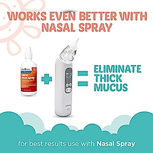 LittleTora Baby Nasal Aspirator - Rechargeable Electric Nose Sucker Baby Nose Cleaner - Toddlers Booger Mucus Sucker - Baby Vac Nasal Aspirator - Infant Booger Suction Removal Device