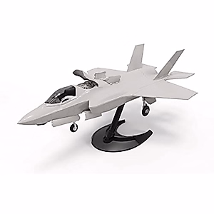 Airfix Quickbuild F-35B Lightning II Brick Building Plastic Model Airplane J6040, Gray