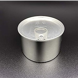 YEEPON 20sets Cali Press In Self-seal Tin Can with Lid - Tuna Can Hoop Ring - NO TOOLS NEEDED + 32Pieces can Labels【200ml/7g] (20sets)