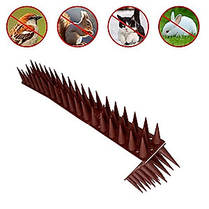 Bird Spikes, Bird Deterrent Spikes for Small Birds Pigeon Squirrel Raccoon Cats Crow Bird Repellent Spikes for Outside to Keep Birds Away