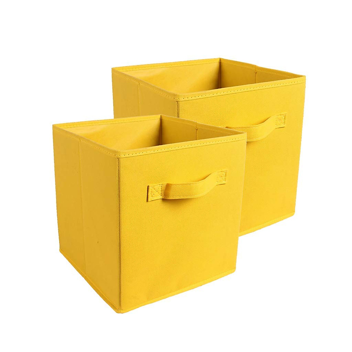 ZUER Foldable Storage Cubes- Thickening Collapsible Fabric Boxes Household Cube Storage Box - Moistureproof, Dustproof, Odourless (2 Pack)