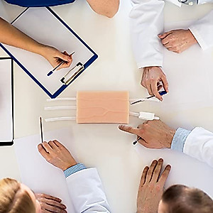 Ultrassist IV Insertion/Injection Training Pad with Simulated Dermatoglyph and Raised Veins for Nursing Student Training, Practice and Education