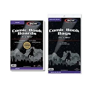 Silver Age Comic Bags and Backer Boards - 100ct
