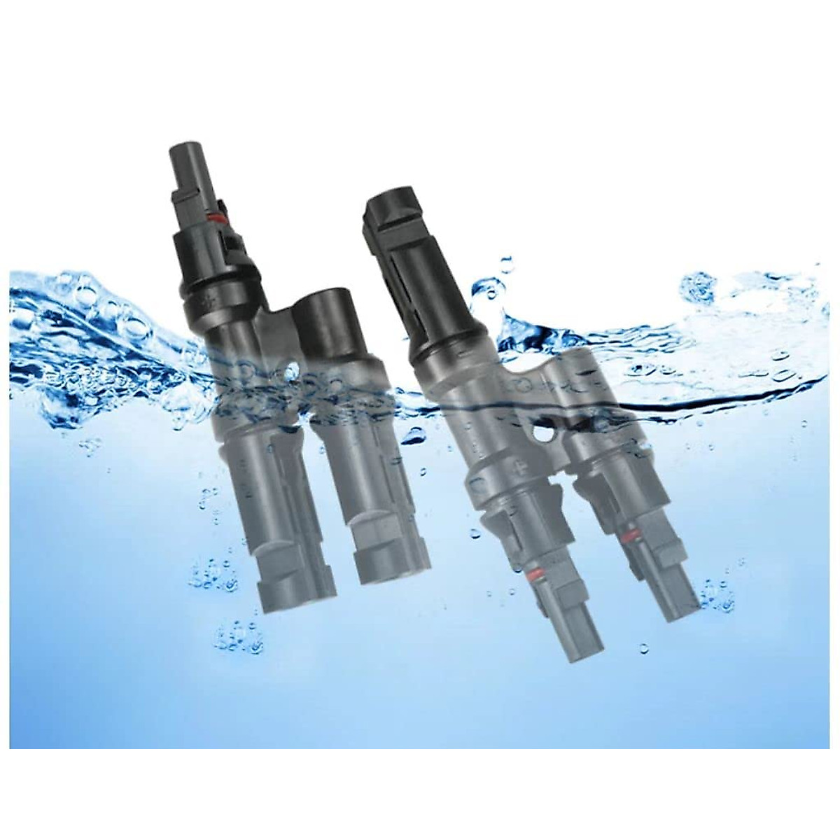 Nixesky 10PCS Solar Branch Connectors Y Connector in Pair MMF+FFM for Parallel Connection T2 Connector (5)