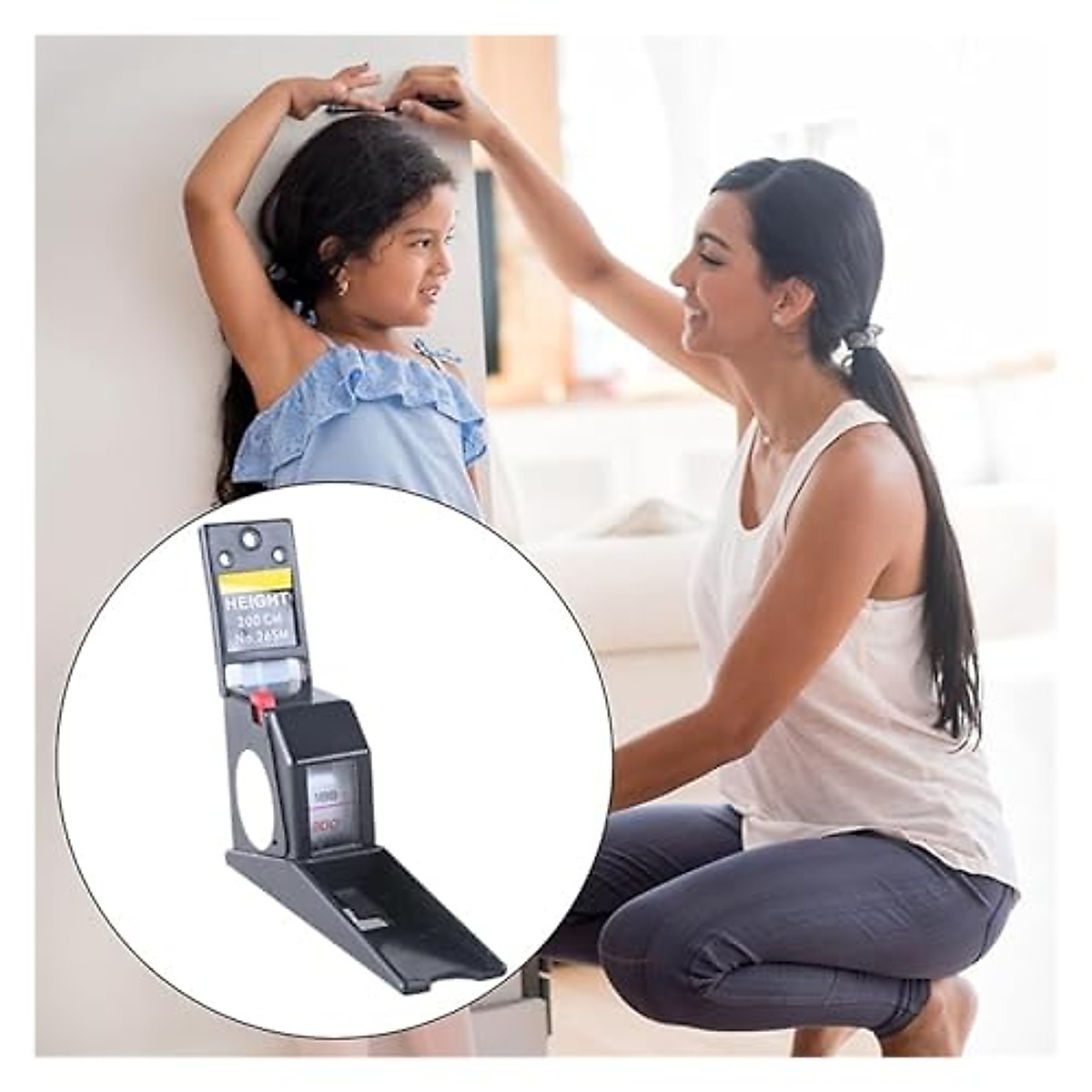 VYFRT Wall-Mounted Height Meter, 200cm Height Measuring Device for Children and Adults