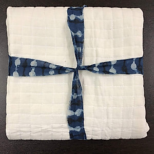 Trade Star Handmade Wrap Blanket Ethnic Toddler Blanket Reversible Super Soft Quilted Hand Block Print Baby Quilt Warm Baby Quilt 100% Cotton Quilt Indian Design Baby Blanket (Pattern 5)