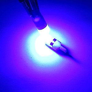 WLJH Blue T10 Led Bulb Dash Lights Dashboard Instrument Panel Cluster Gauge 2825 194 w5w Car Interior Lamp Twist Sockets Pc195 Pc194 Pc168, Pack of 6