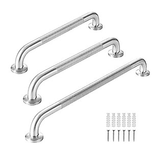 Stainless Steel Slip Shower Safety Support Handle Towel Rack for Bathroom Bathtub Kitchen Come with Mounted Screws