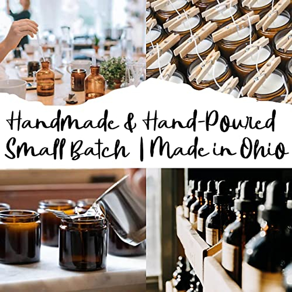 Bluebyrd Soap Co. Fraiser Fir & Pine Scented Candle Jar 9oz. | Amber Glass Holiday Candle Made with Natural Coconut Wax & Non-Toxic Fragrance (Fresh Cut Trees, 9oz)