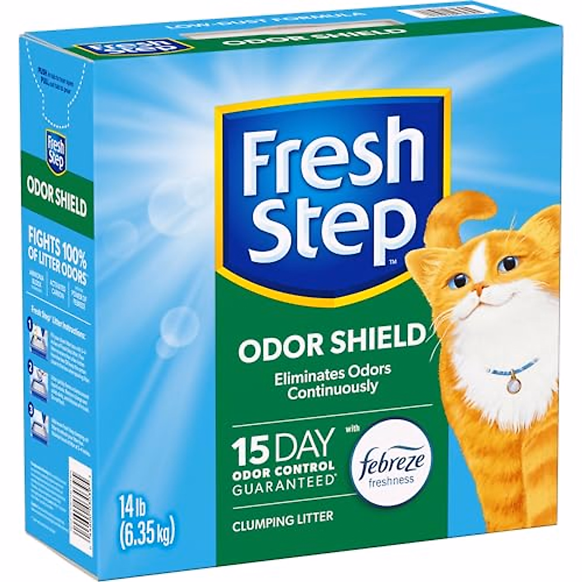 Fresh Step Odor Shield Clumping Litter With Febreze Freshness, 14 lb. Box
