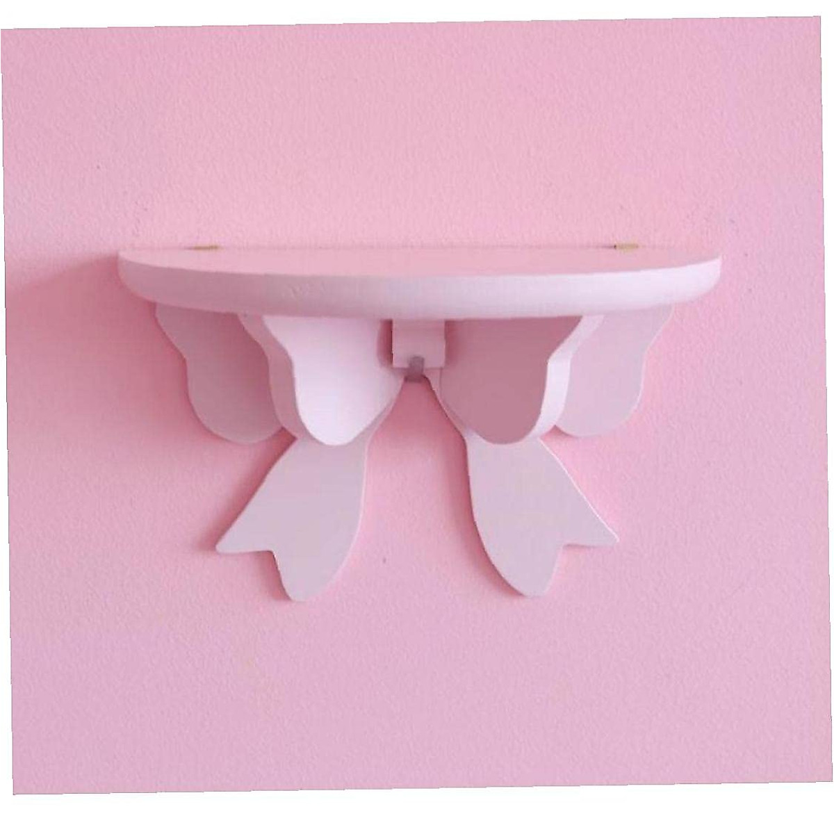 Froiny Princess Room Bow Shelf Cute Bow Decoration Rack Kids Room Wall-Mounted Storage Stand Birthday Wedding Decor