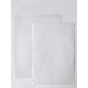 50 Clear CPP Plastic DVD Sleeves with Flap for 14mm DVD Box Awork & 2 disc Non-Woven sleeves By StarTechDeals