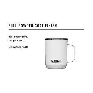 CamelBak Horizon 12oz Camp Mug - Insulated Stainless Steel - Tri-Mode Lid - White