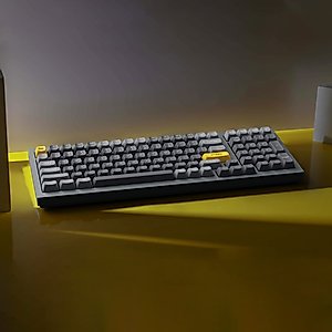 Keychron Q5 96% Layout Wired Custom Mechanical Keyboard, Hot-Swappable Gateron G Pro Red Switch, QMK/VIA Programmable Macro, Full Aluminum, RGB Backlight, Double Gasket for Linux Mac Windows - Grey