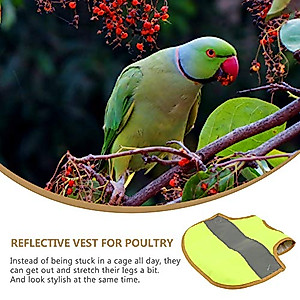 TEHAUX Chicken Harness Hen, Hen Saddle Apron Pet Reflective Vest Chicken Clothes Poultry Feather Protection Pet Vest with Reflective Band for Chicken Duck Geese