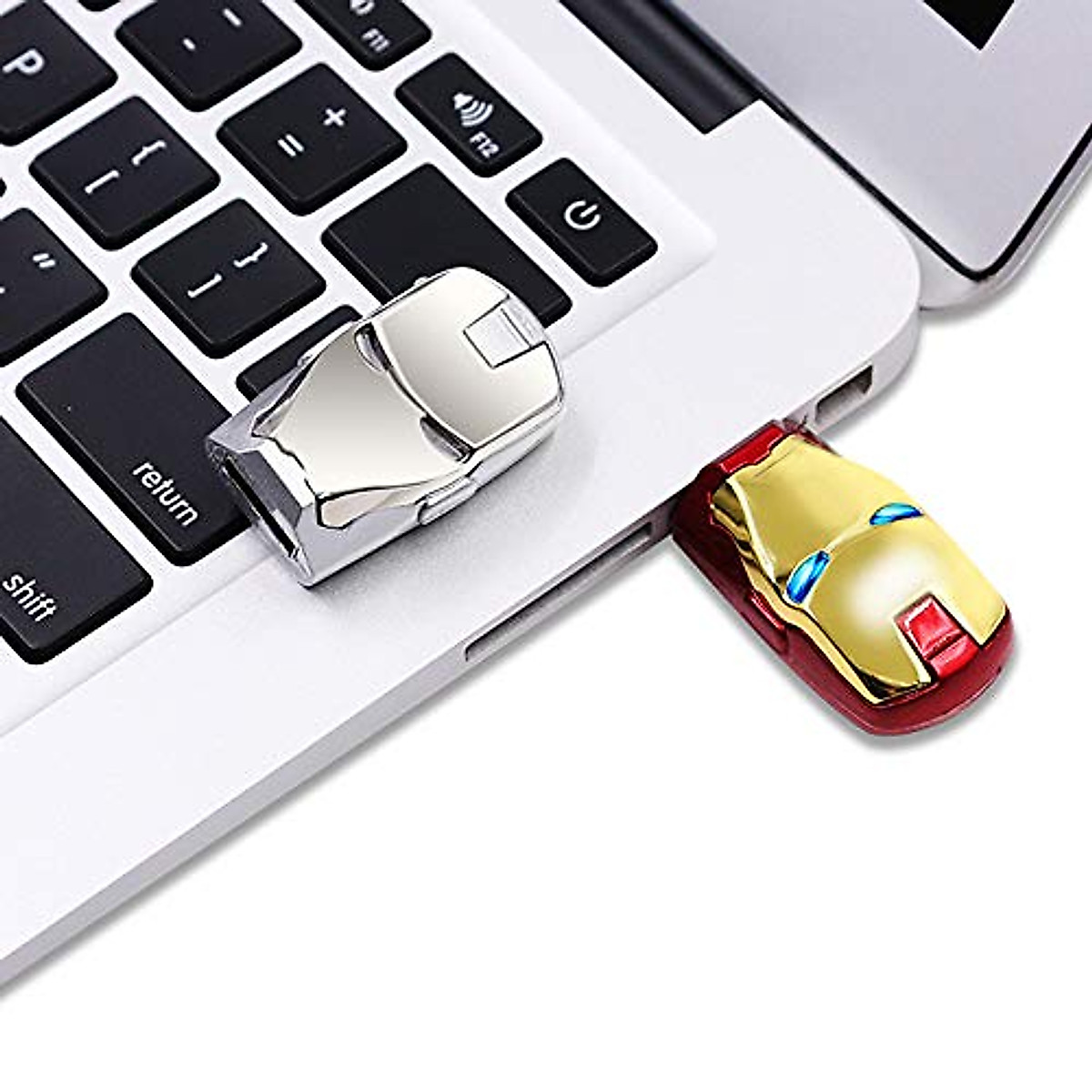 USB Flash Drive Cool Pen Drive 128gb 64gb 16gb 32gb 8gb Easy Storage Memory Card (16GB, Gold)