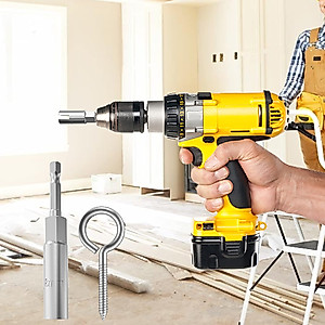 HXLPAY 2” 26 Pack 304 Stainless Steel,Screw Eyes Heavy Duty Screw in Eye Hooks Ring, Yoga & Brazilian Hammocks, Indoor & Outdoor, Self Tapping Screws,Eye Bolt (1 pcs 1/4" hex Shank Wing nut Driver)